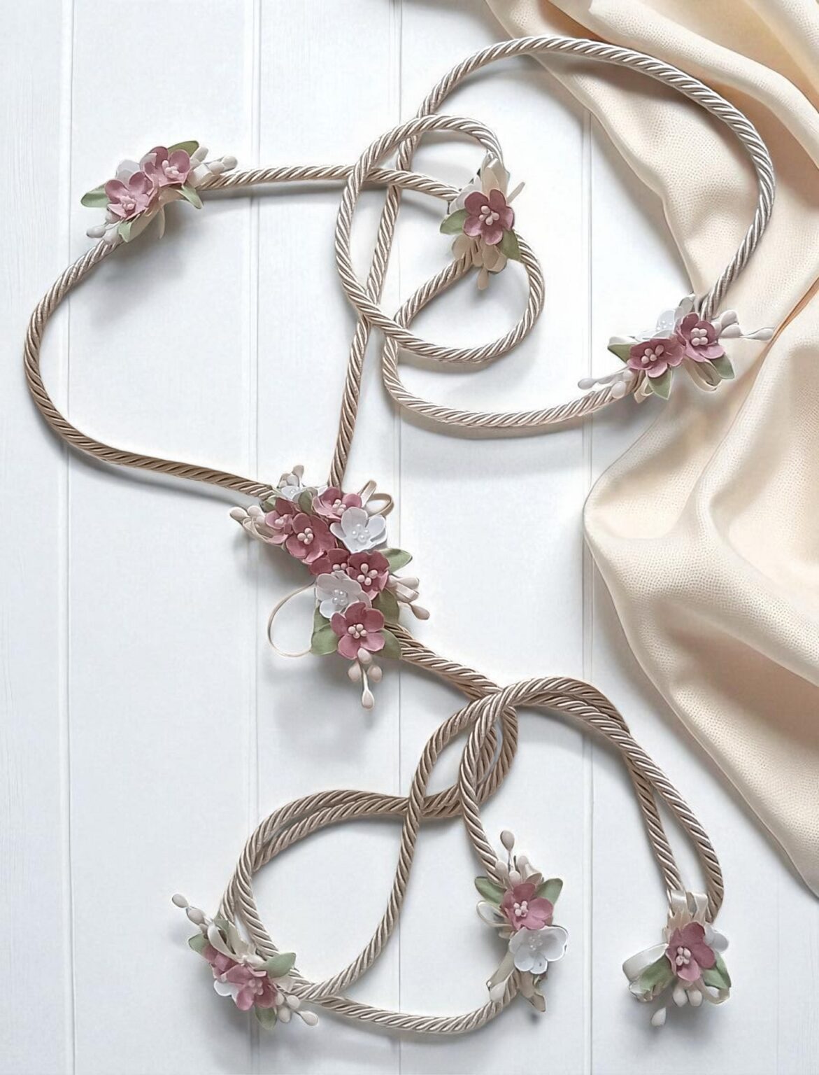 Lazo de Boda Jazmín – Ramos, Tocados y Lazos para Novia